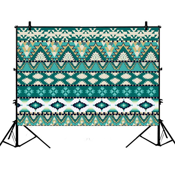 PHFZK 7x5ft Geometric Backdrops, Aztec Chevron Photography Backdrops ...