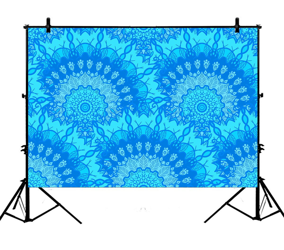 PHFZK 7x5ft Indian Backdrops, Hand drawn Mandala Seamless Pattern ...