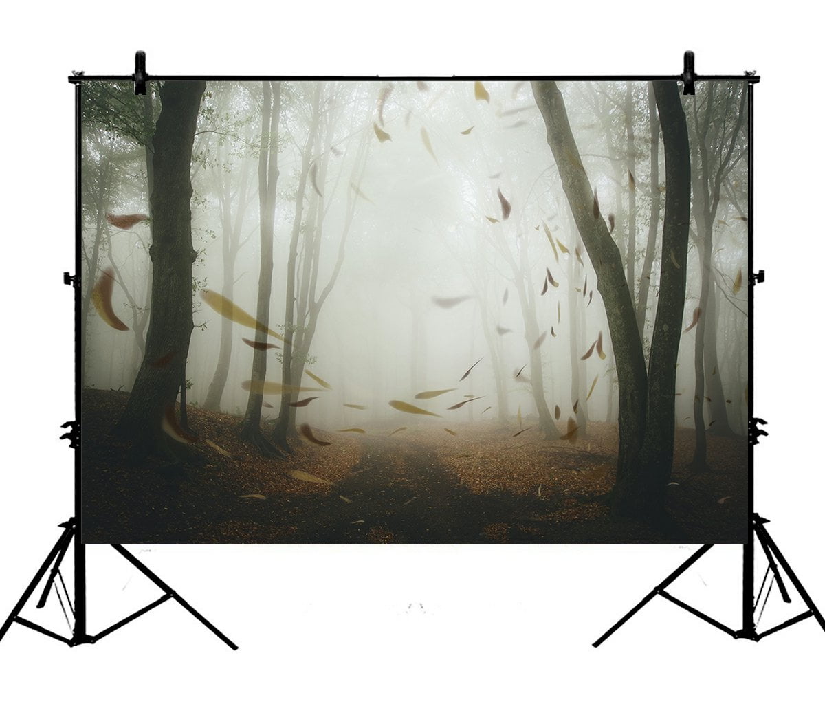 PHFZK 7x5ft Landscape Nature Scenery Backdrops, Leafs Blown by Wind in ...