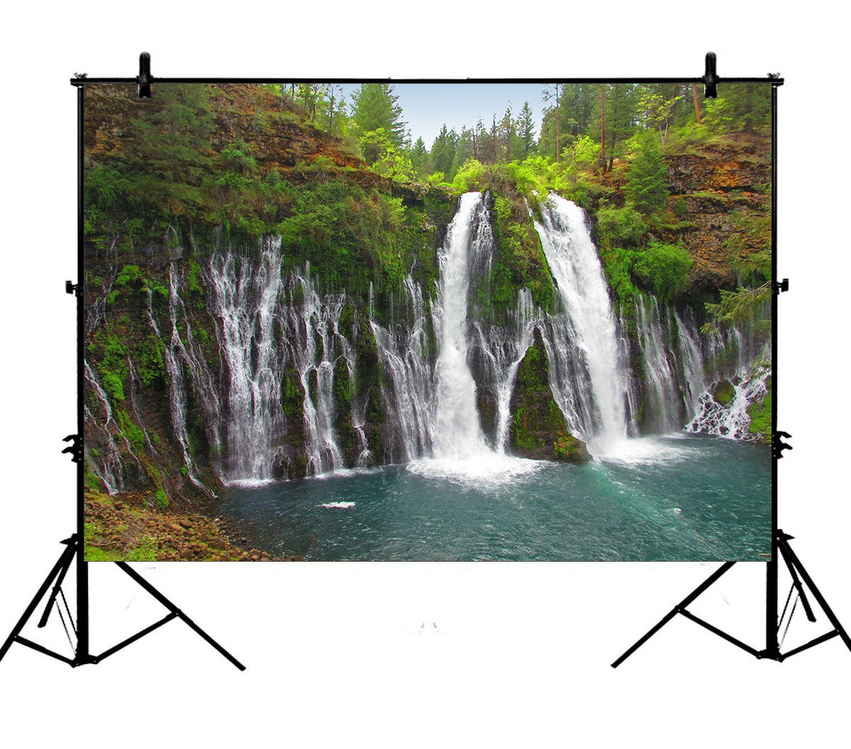 PHFZK 7x5ft Landscape Nature Scenery Backdrops, Western Waterfalls in ...