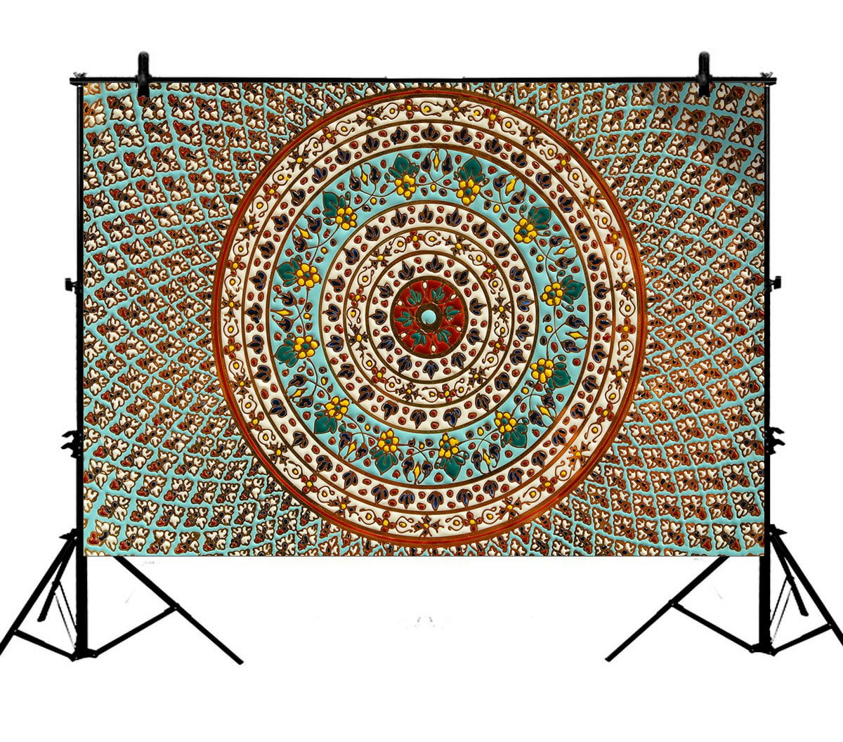 PHFZK 7x5ft Mandala Backdrops, Ethnic Geometry Photography Backdrops ...