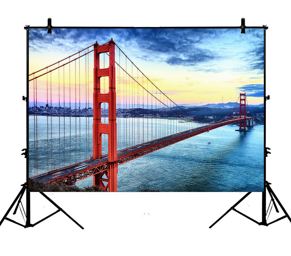 PHFZK 7x5ft Summer Sky Backdrops, Golden Gate Bridge San Francisco ...