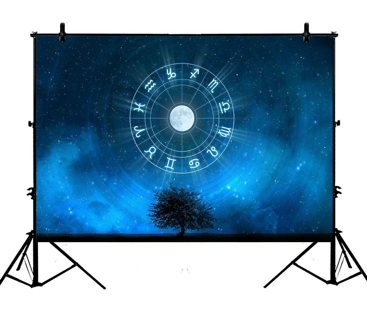 PHFZK 7x5ft Tree of Life Backdrops, Zodiac Signs Horoscope Photography ...