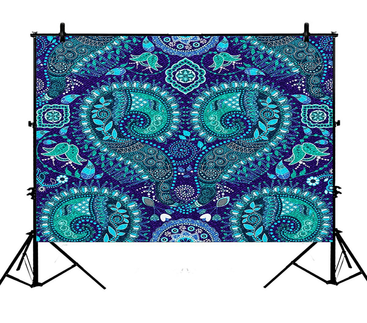PHFZK 7x5ft Tribal Trippy Backdrops, Mandala Hippie Photography ...