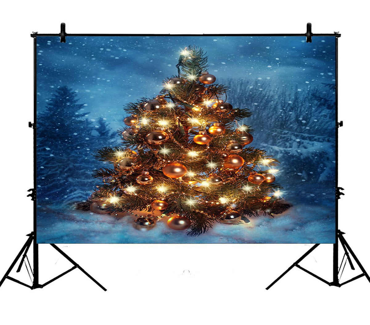 PHFZK 7x5ft Winter Landscape Backdrops, Christmas Tree Photography ...