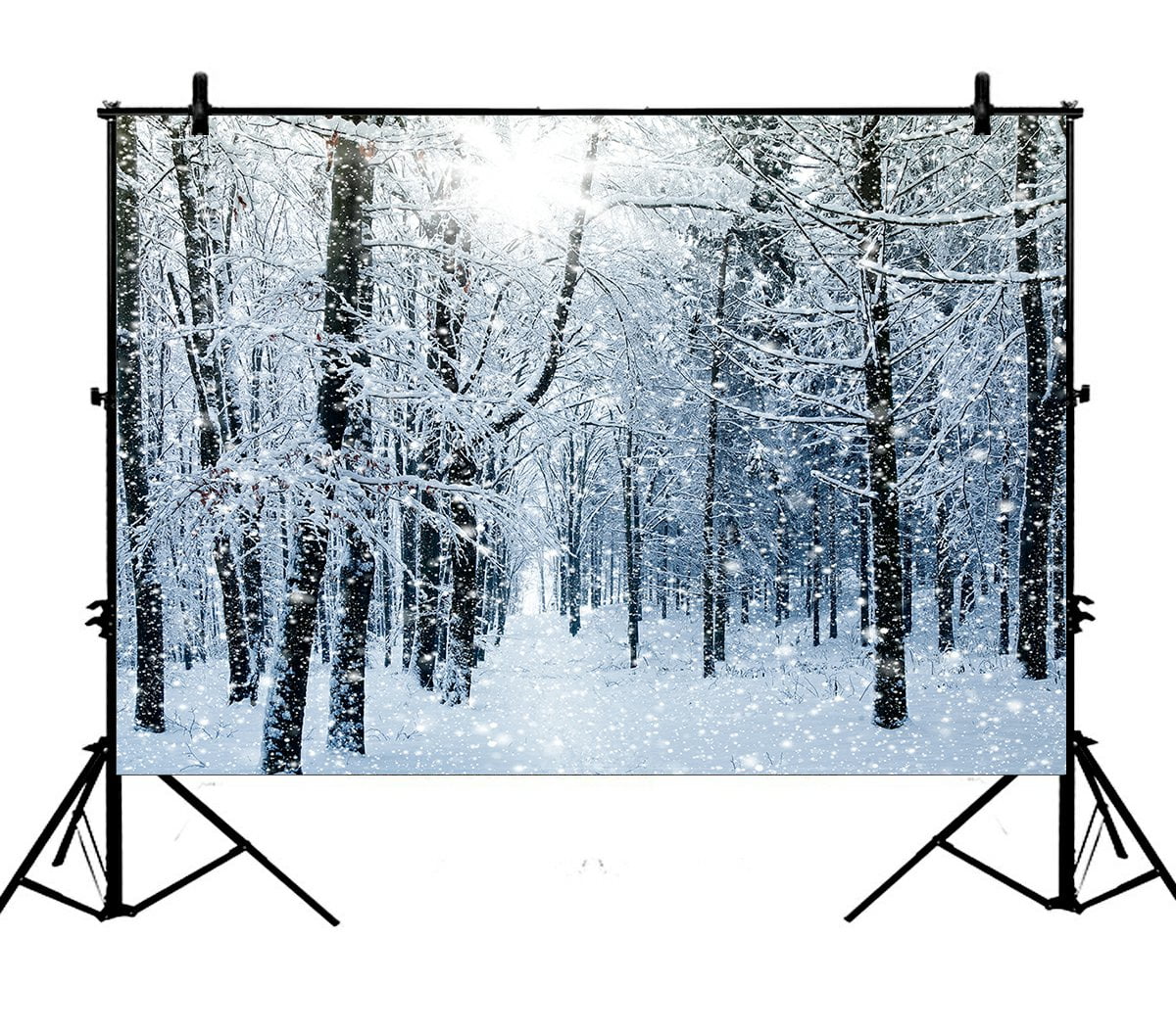 PHFZK 7x5ft Winter Landscape Backdrops, Snowy Trees Forest Scenery ...