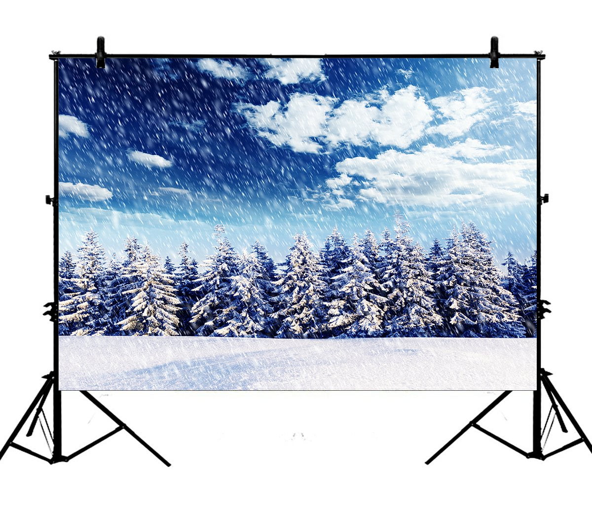 PHFZK 7x5ft Winter Scene Backdrops, Beautiful Winter Landscape with ...
