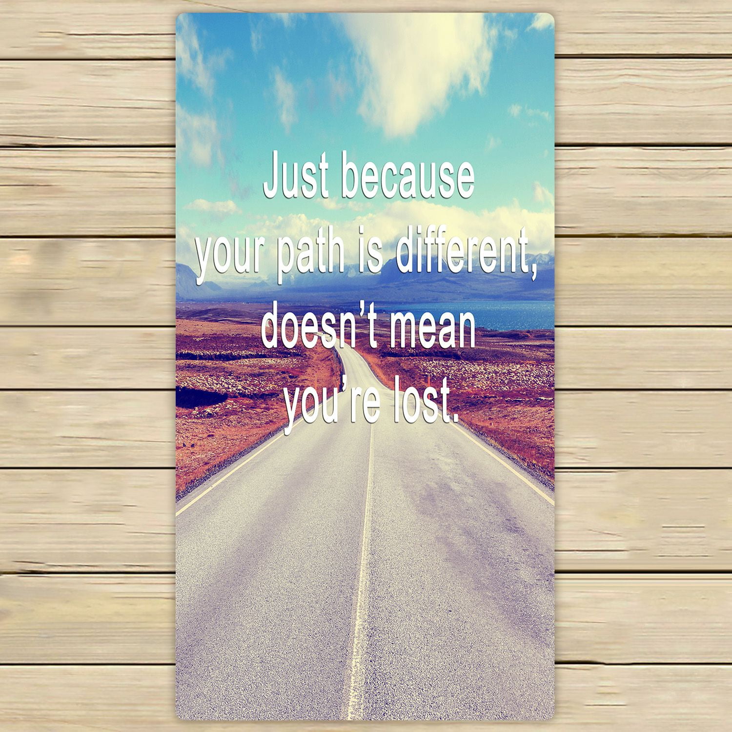 PHFZK Adventure Towel, Inspirational Life Quote Hand Towel Bath ...