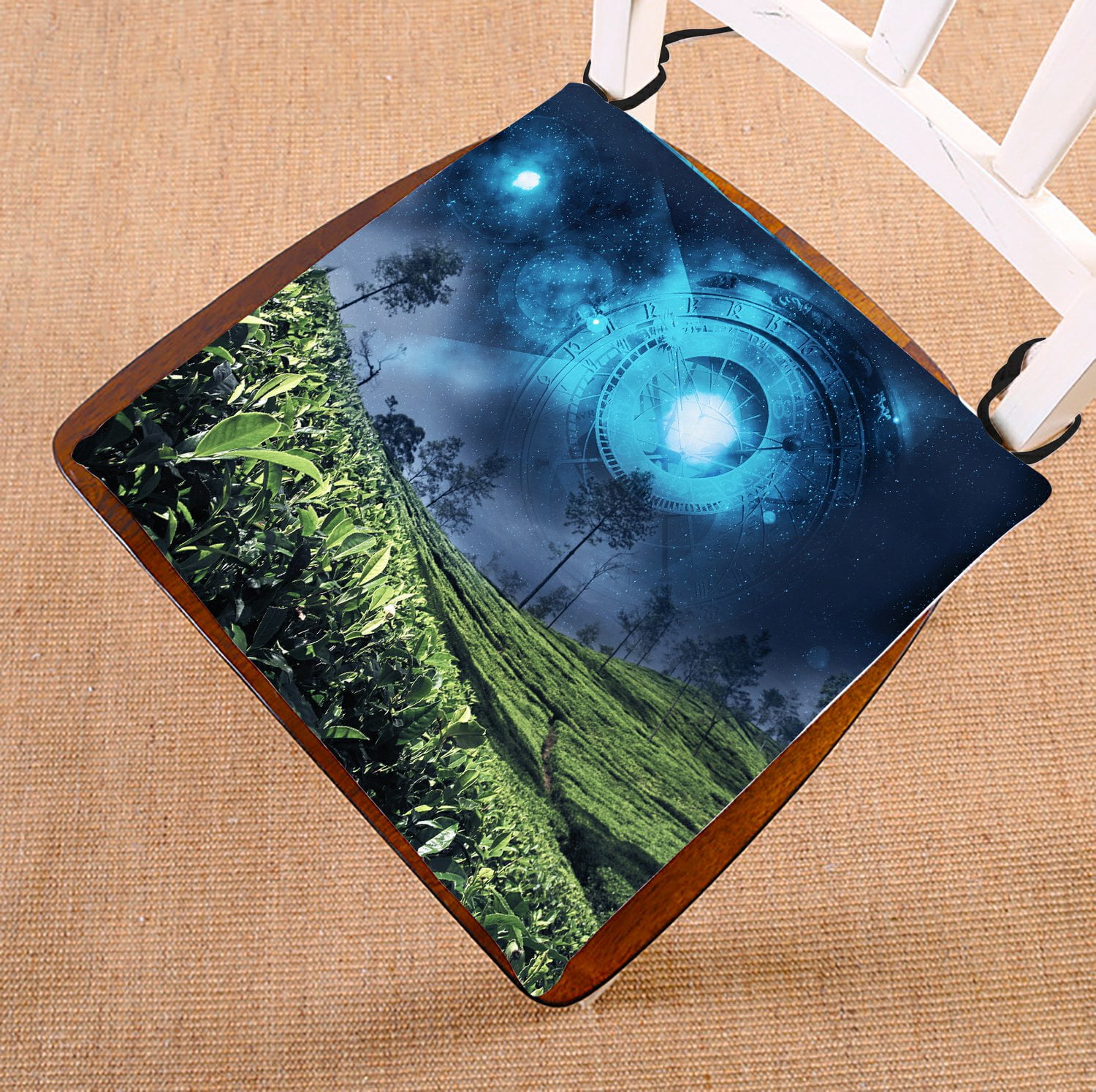 PHFZK Astrology Zodiac in the Night Sky Seat Cushion Chair Cushion ...