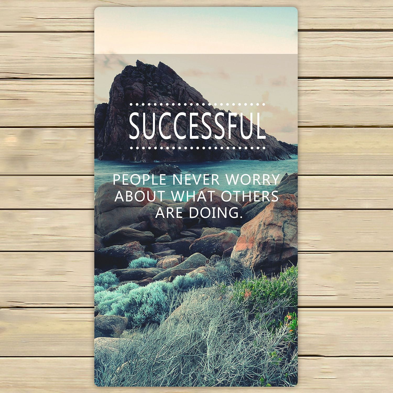 PHFZK Beautiful Nature Towel, Inspirational Life Quote Hand Towel Bath ...
