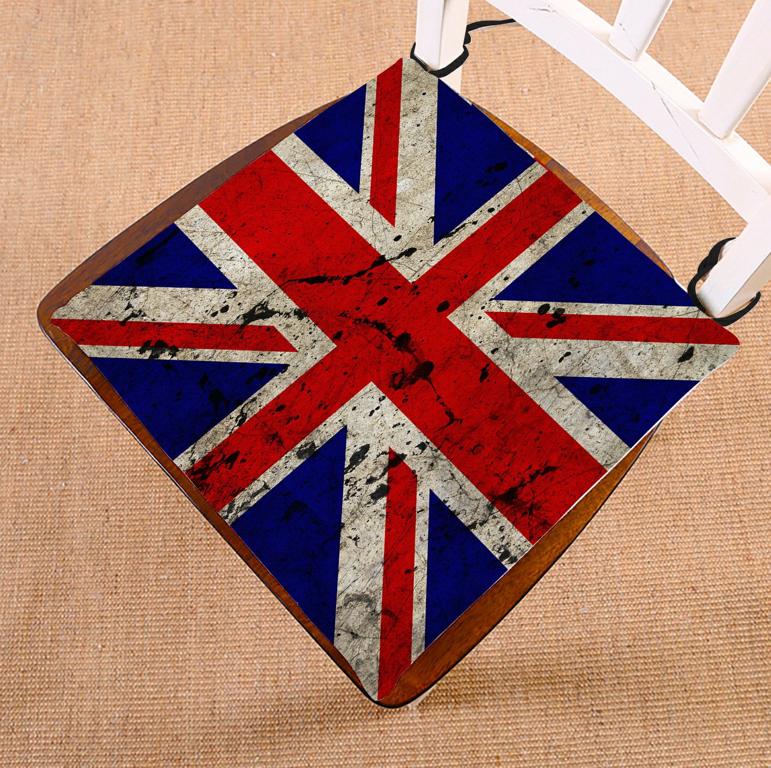 PHFZK British Flag Chair Pad, Union Jack Flag Vintage Style Seat ...