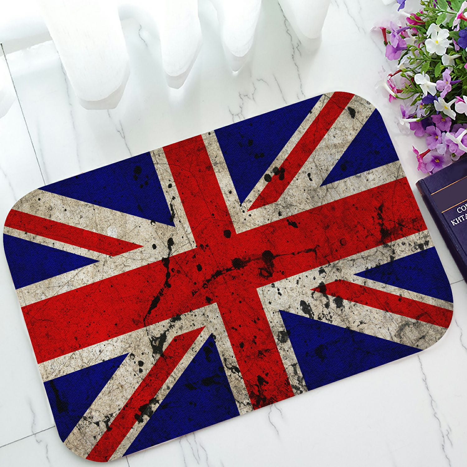 PHFZK British Flag Doormat, Union Jack Flag Vintage Style Doormat ...