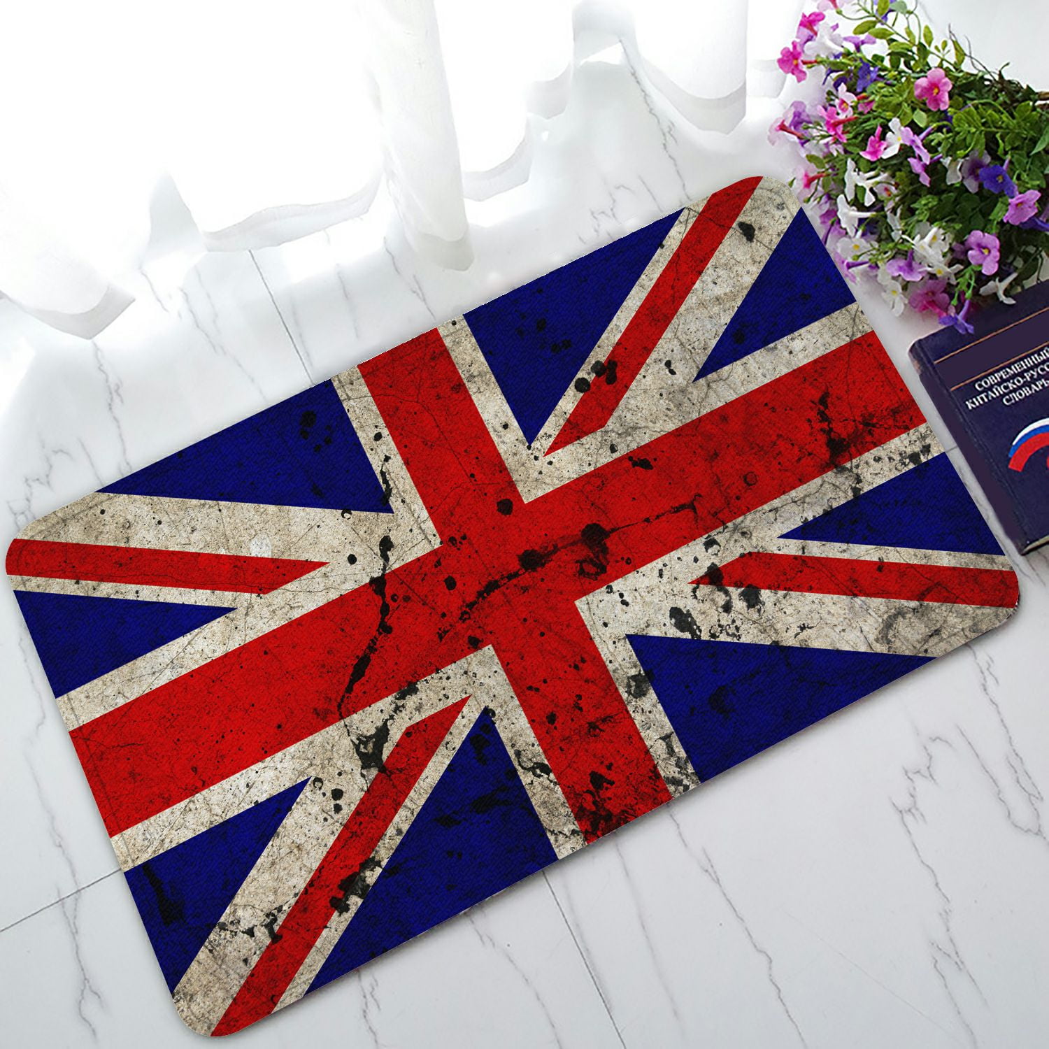 PHFZK British Flag Doormat, Union Jack Flag Vintage Style Doormat ...