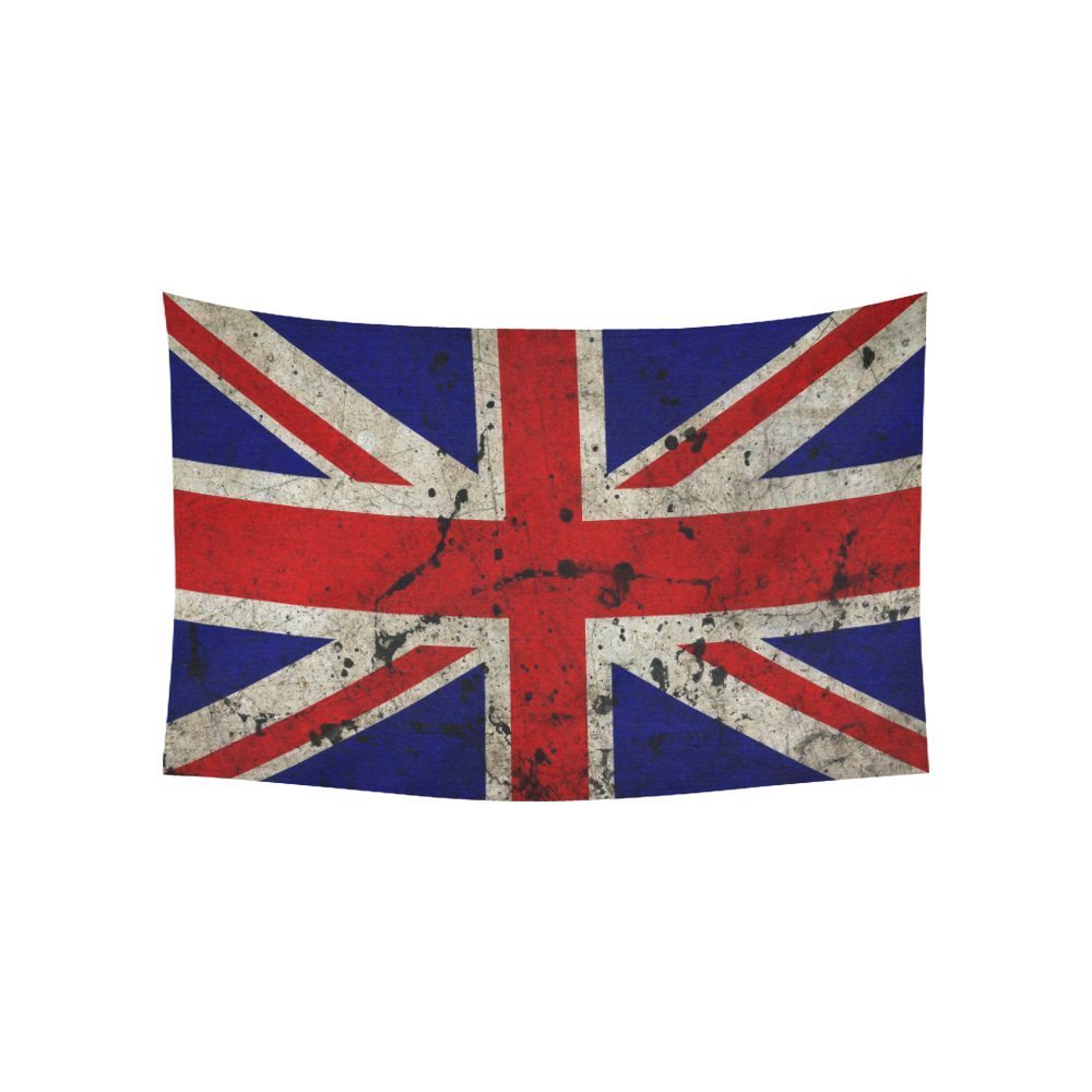 PHFZK British Flag Wall Art Home Decor, Union Jack Flag Vintage Style ...