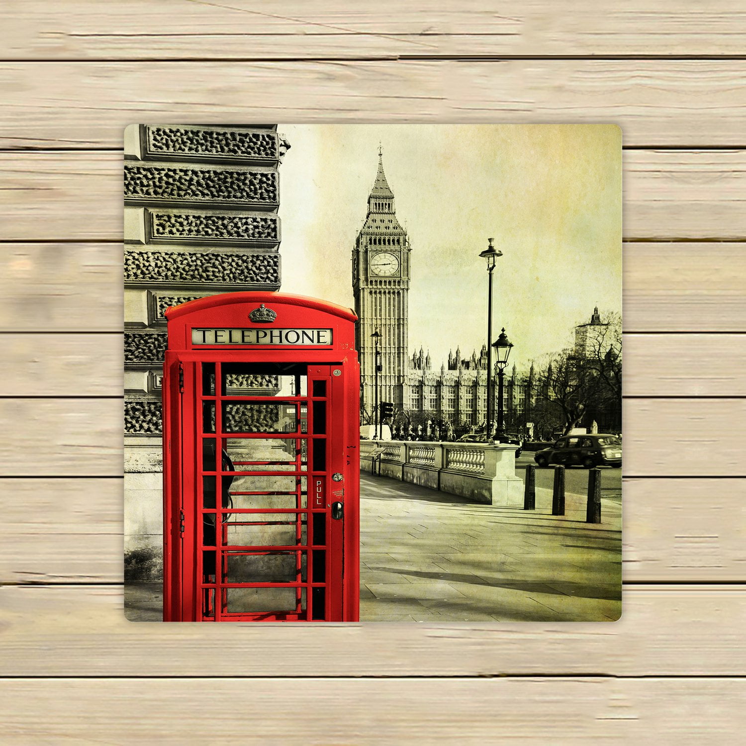 PHFZK City Towel, Red Telephone Booth with the Big Ben Hand Towel Bath ...