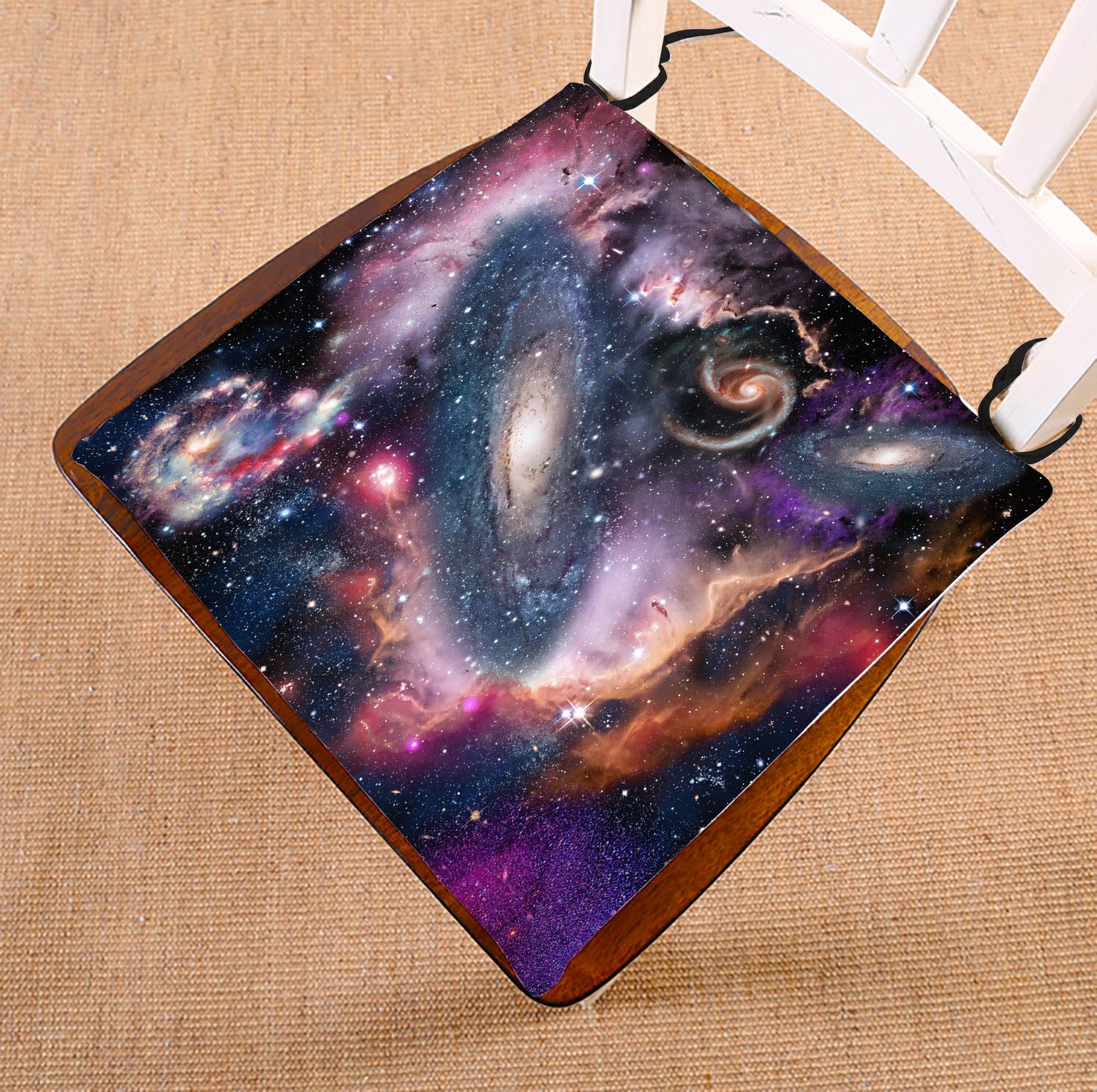 PHFZK Cosmic Landscape Chair Pad, Universe Galaxy Nebula with Stars ...