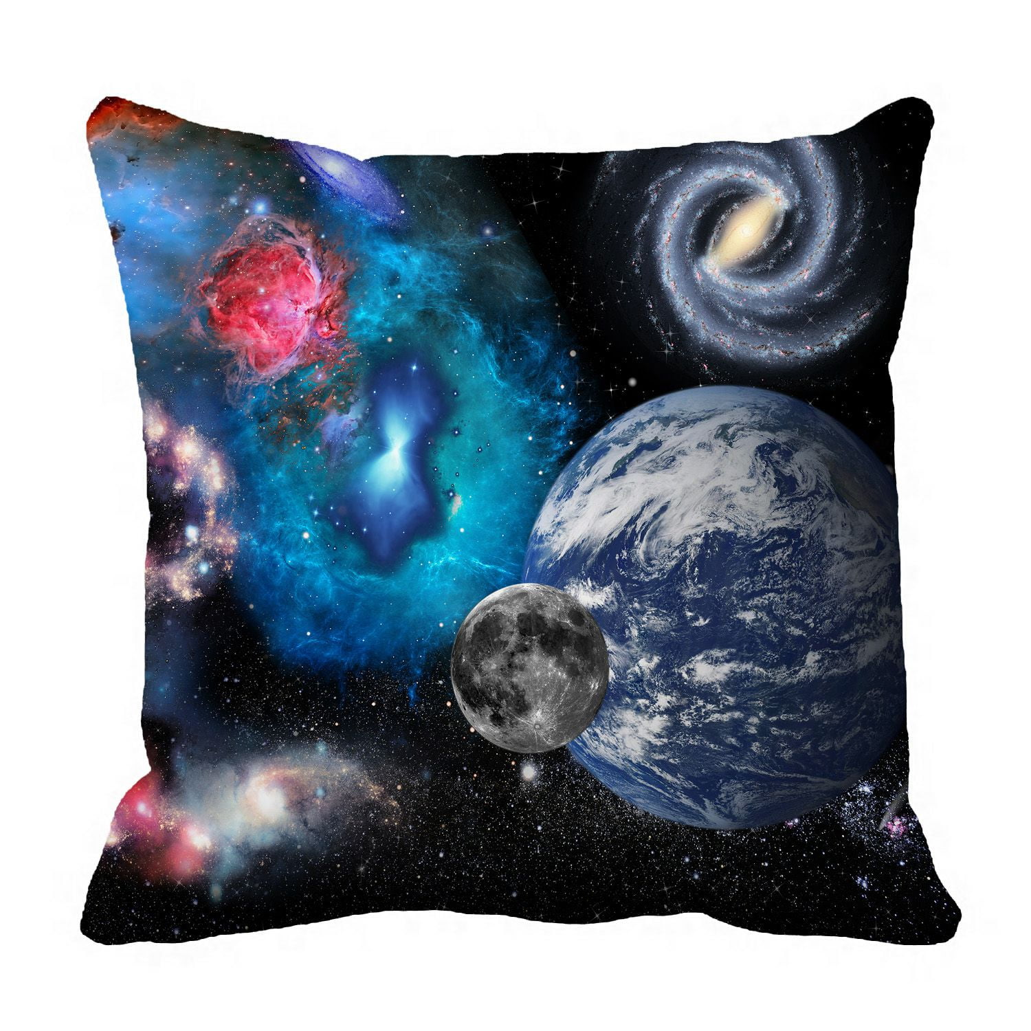 PHFZK Cosmic Landscape Pillow Case, Planets Nebula Stars in Fantastic ...
