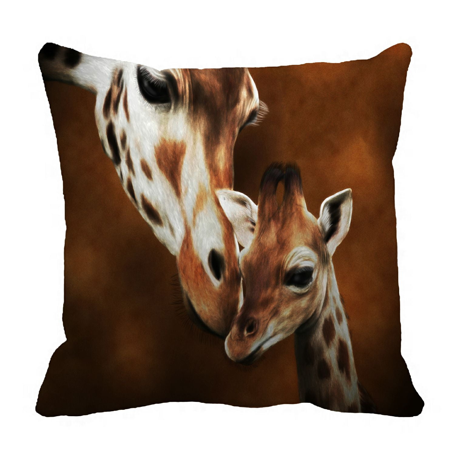 PHFZK Cute Animal Pillow Case, Giraffe Kissing Painting Pillowcase ...
