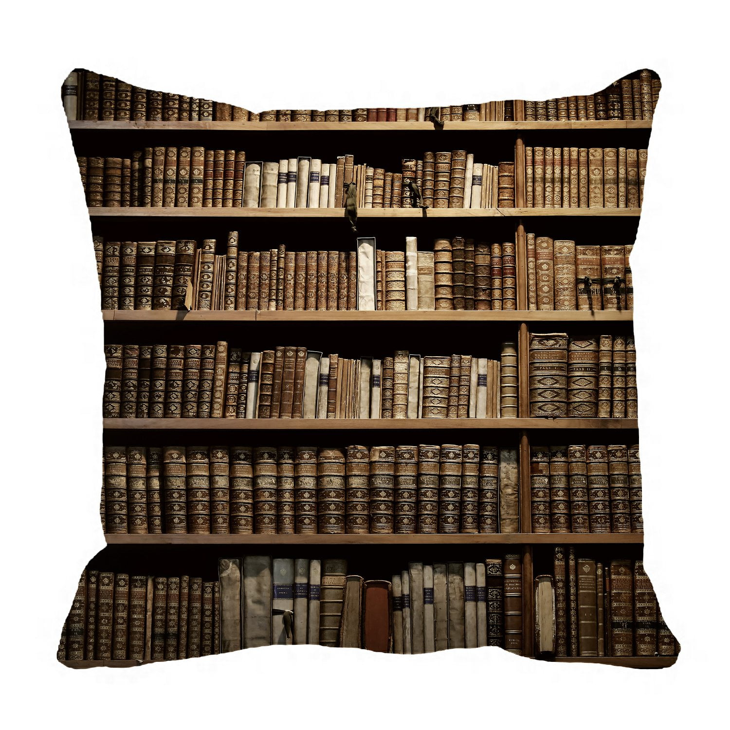 PHFZK Educational Pillow Case, Old Library Books Bookshelf Pillowcase ...