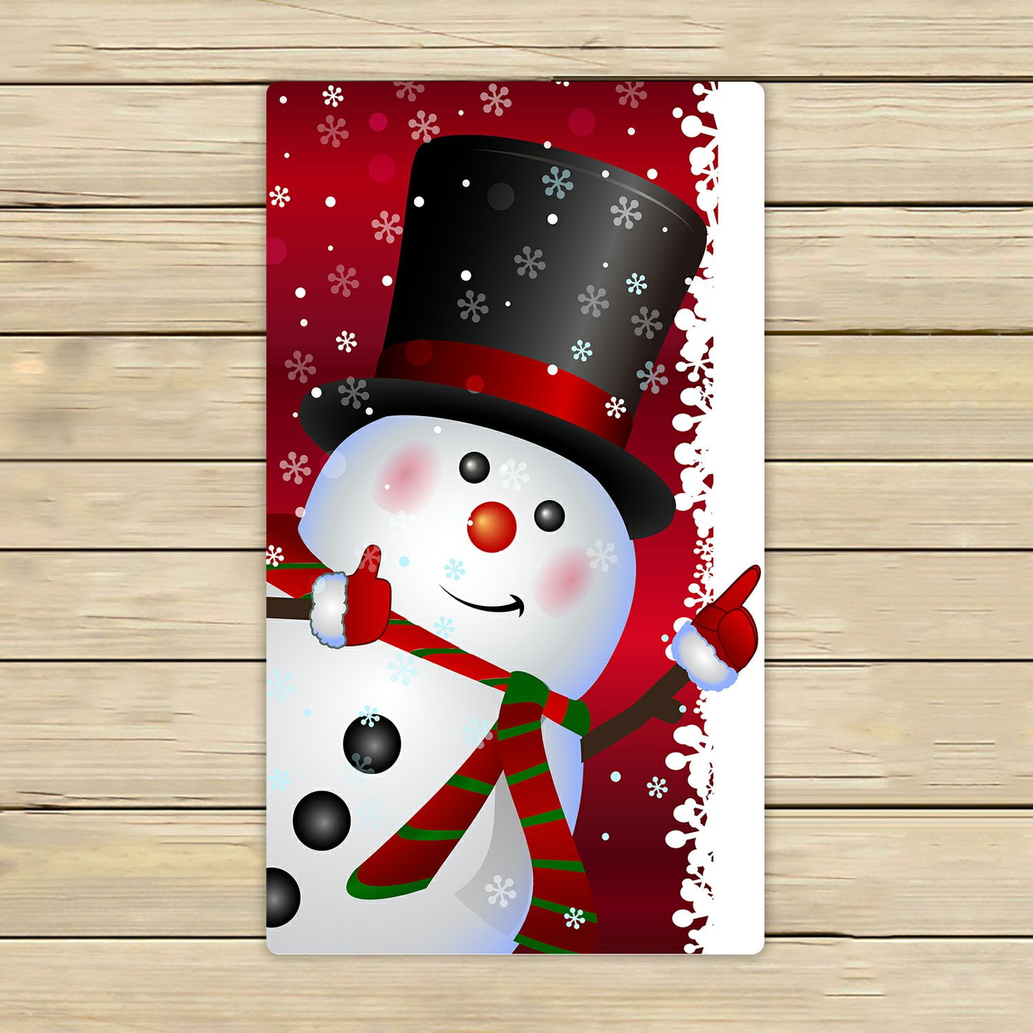 PHFZK Festival Towel, Winter Holiday Merry Christmas Snowman Hand Towel ...