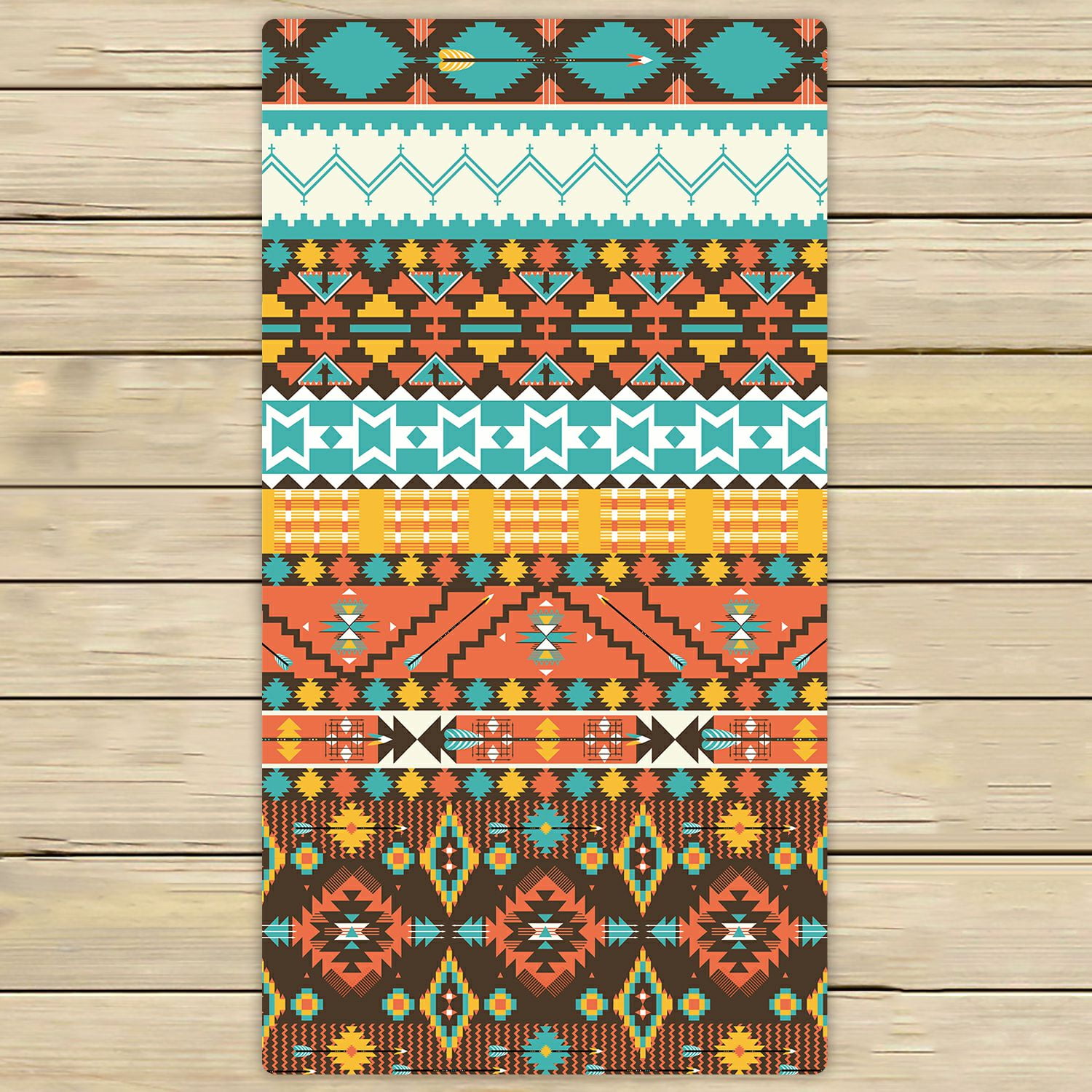 PHFZK Geometric Towel, Colorful Aztec Bohemian Style Hand Towel Bath ...