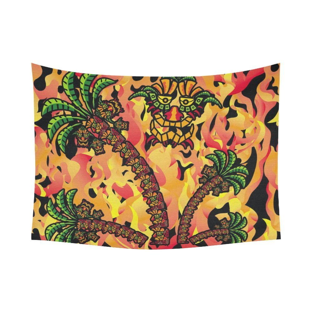 PHFZK Trippy Wall Art Home Decor, Psychedelic Jungle Spirit on Fire ...