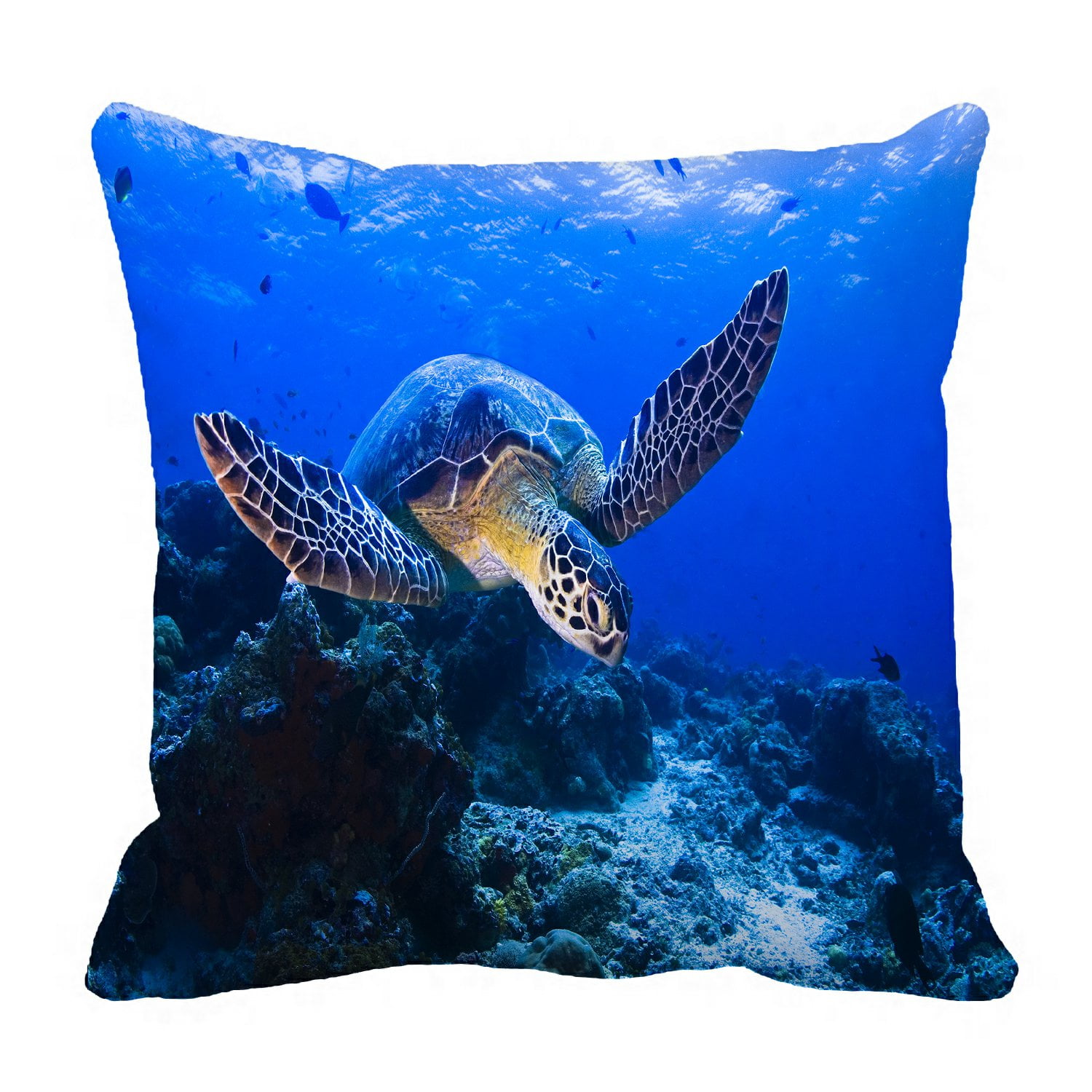 PHFZK Underwater Pillow Case, Sea Turtle and Coral Reef Pillowcase ...