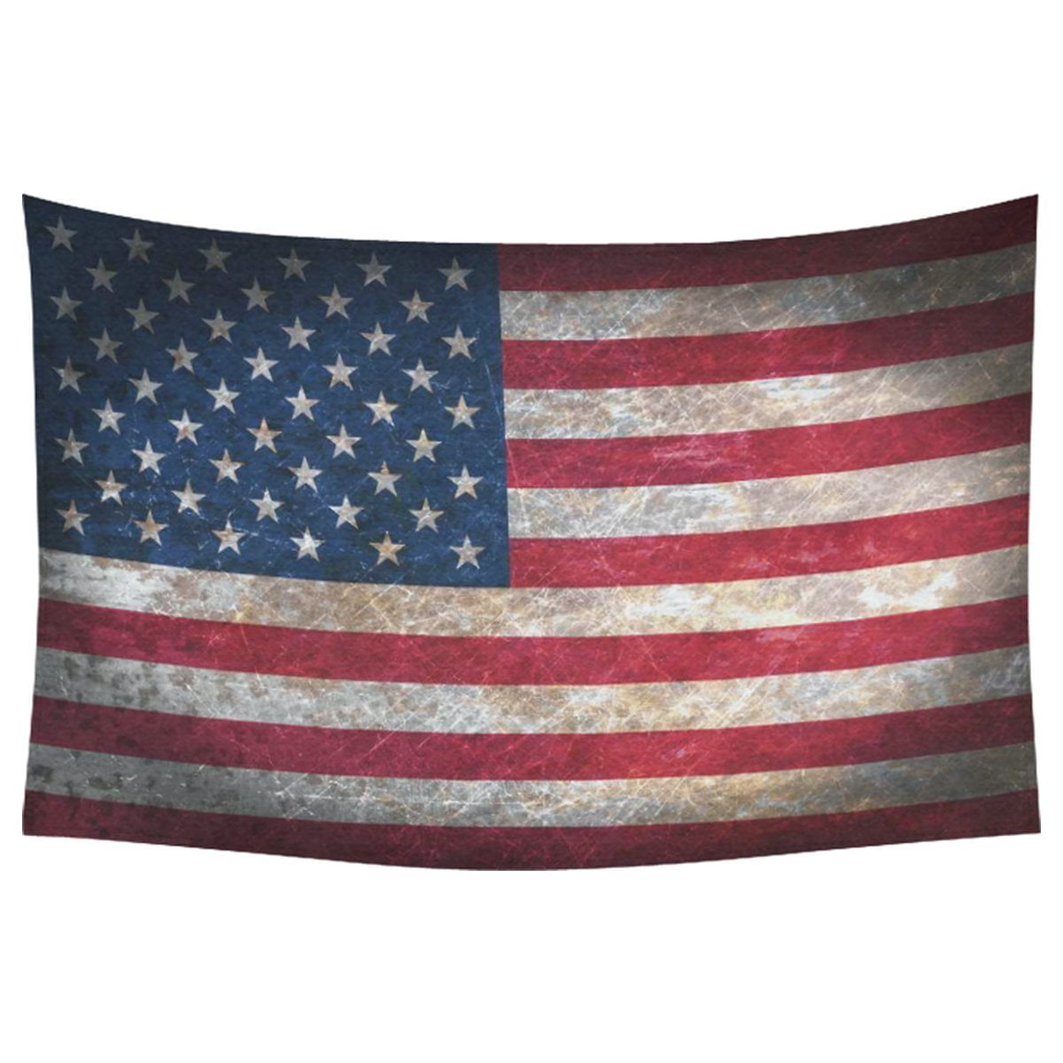 PHFZK Vintage Retro Style US Flag Wall Art Home Decor, Stars and ...