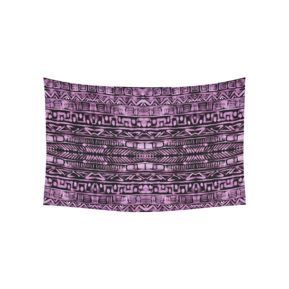 PHFZK Watercolor Wall Art Home Decor, Abstract Aztec Pattern Purple ...