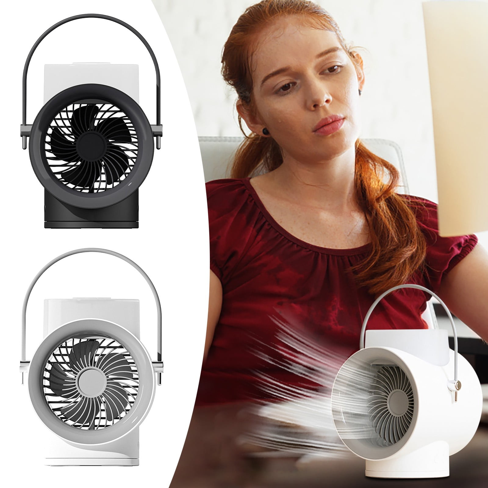 PHIGZNT Battery Operated Fan, Camping Fan Battery Powered, Super Long ...