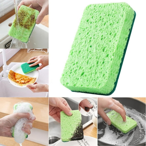 PHIGZNT Heavy Duty Scrub Sponges, Sponges for Cleaning Kitchen and ...