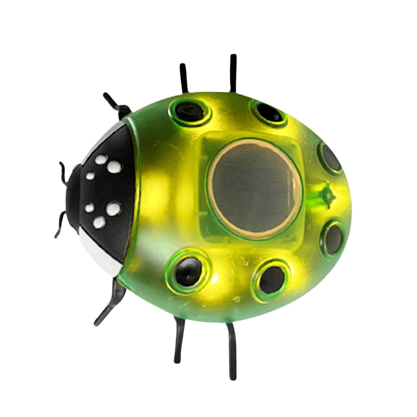 PHIGZNT Solar Garden Outdoor Statues Beetle with Succulent and 7 LED ...