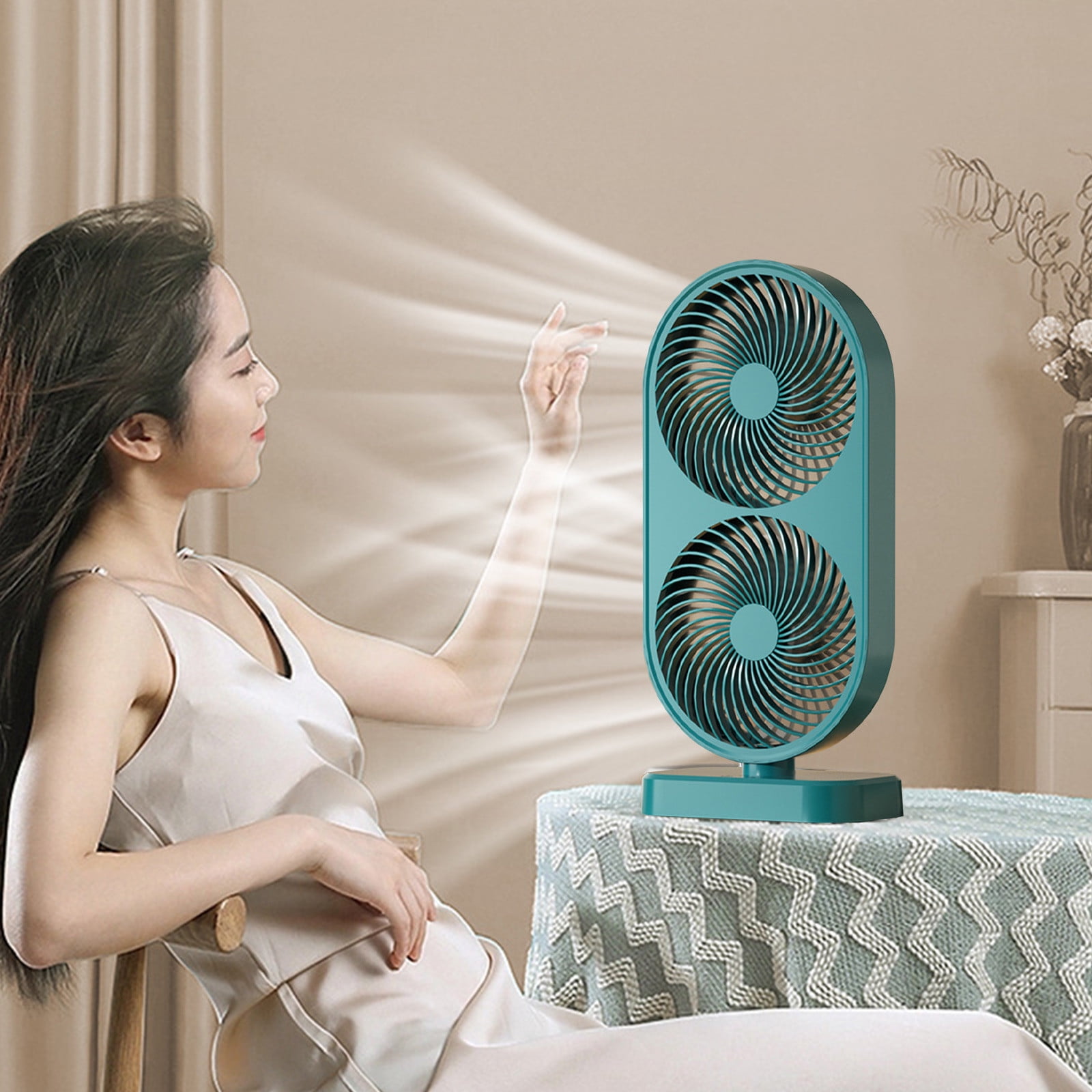 PHIGZNT Tower Fan Oscillating Fan, Portable Desk Fan with 3-Speed ...
