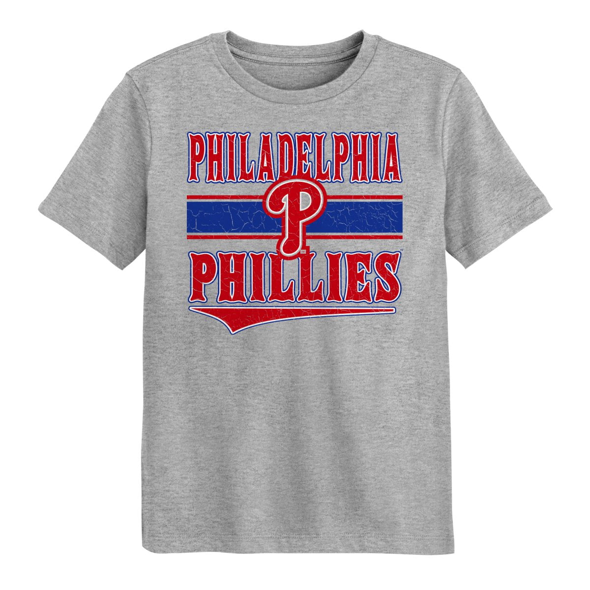 PHILADELPHIA PHILLIES Boys Grey Color Cotton Crew Short Sleeve Tee ...