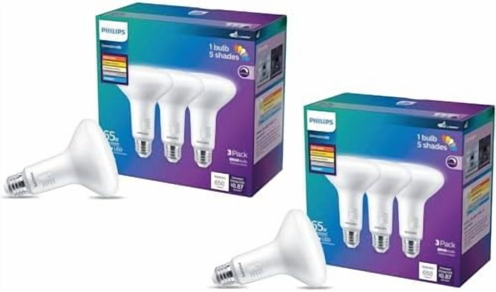 PHILIPS BR30 Dimmable LED Spotlight Bulbs - Flicker Free Light Bulb ...