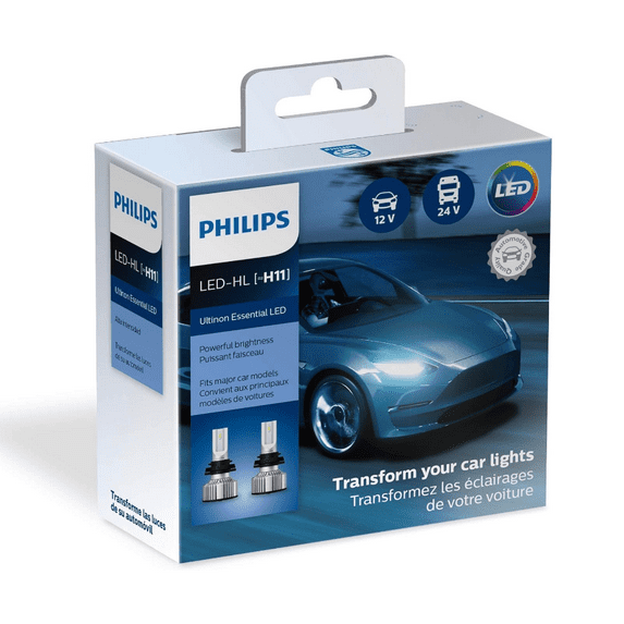 PHILIPS LUMILED H11UELED PHILIPS H11 ULTINON ESSENTIAL LED HEADLIGHTS ...