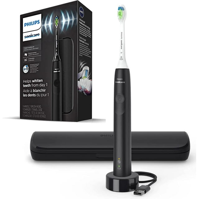 PHILIPS Sonicare DiamondClean Electric Toothbrush, Rechargeable, Black ...