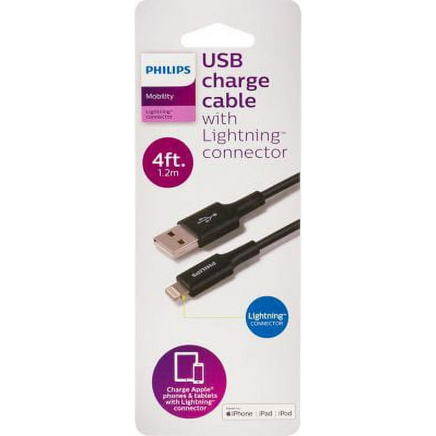 PHILIPS USB LIGHTNING CBL 4FT - Walmart Business Supplies