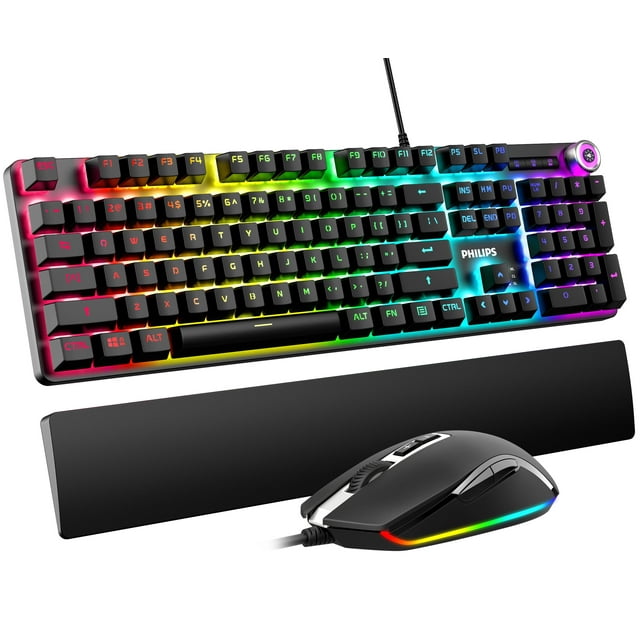 Free Shipping! PHILIPS Wired Gaming Keyboard and Mouse Combo with Fast ...