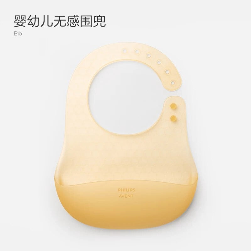 PHILIPS baby eat bib super soft silica gel waterproof Resistant to dirt ...