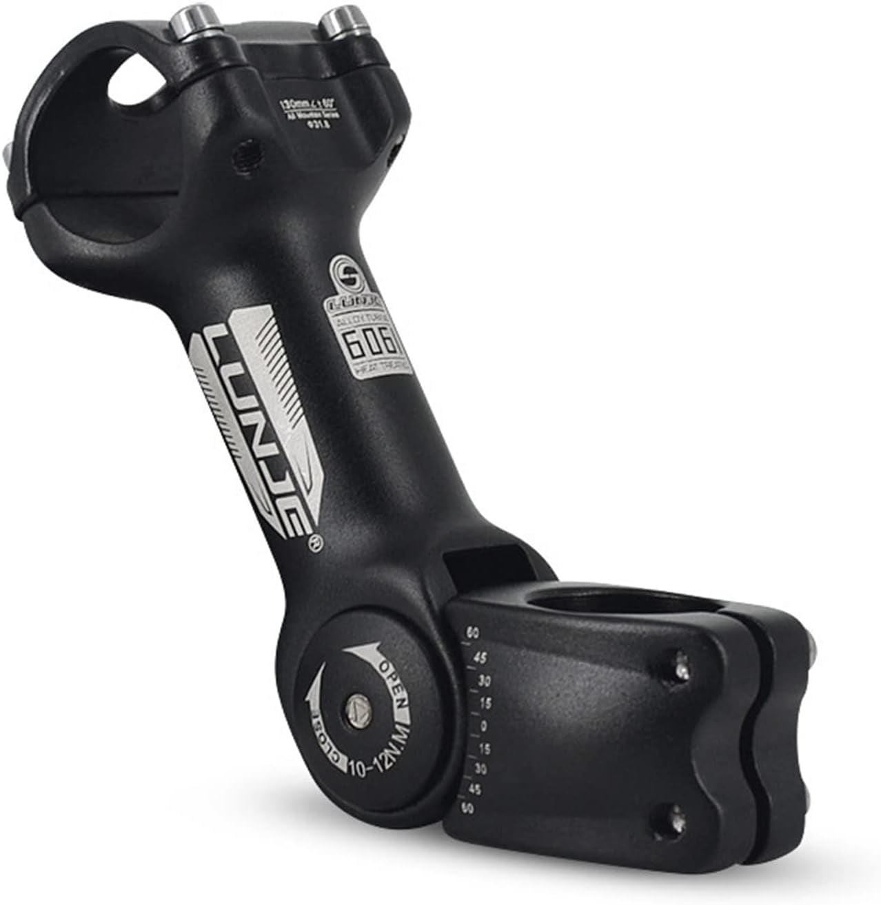 PHILODO 31.8 Bike Stem Adjustable 0-60 Degree Bicycle Stem Handlebar Riser Extender for Road ...