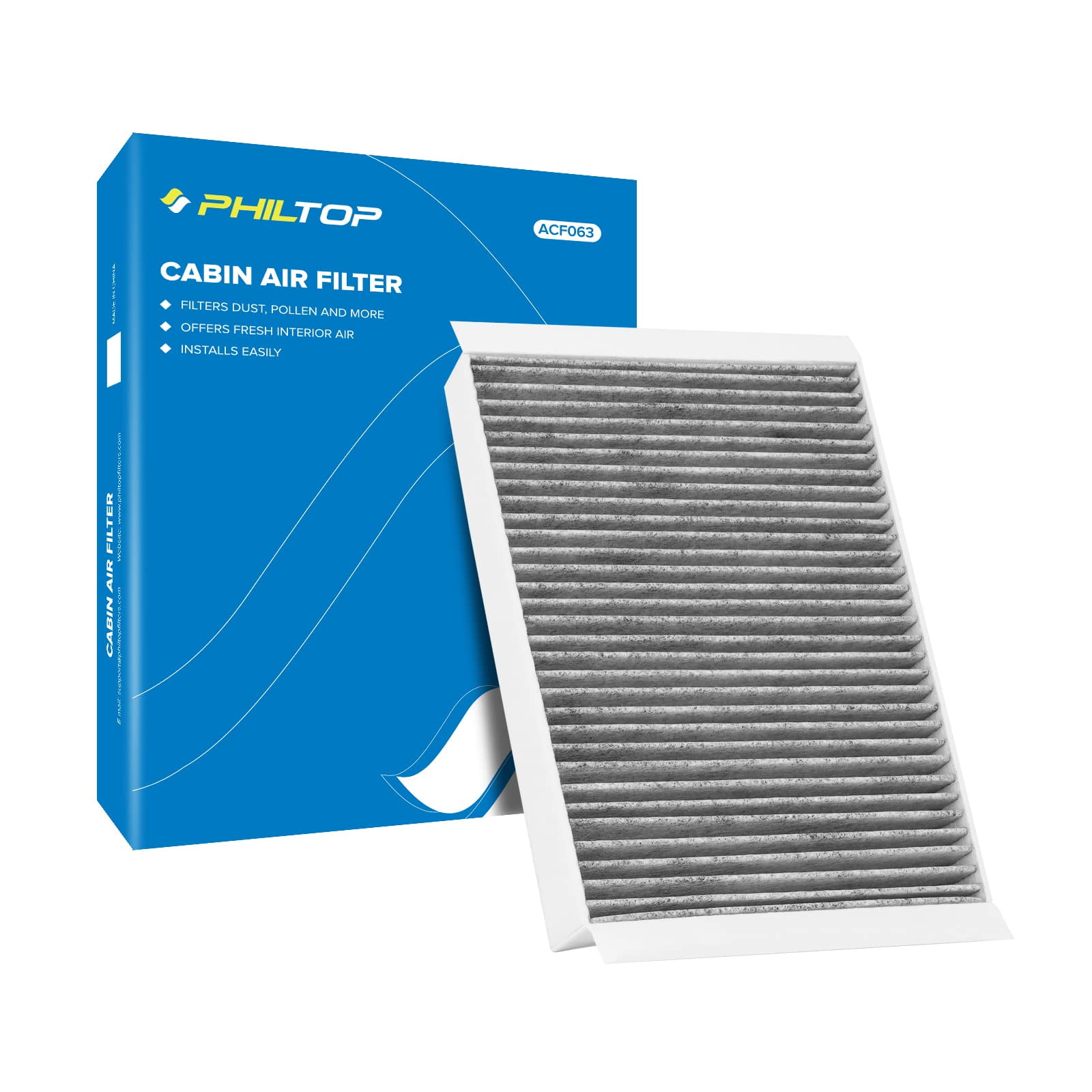 PHILTOP Cabin Air Filter, Replacement for Mustang 2015-2021, Premium ...