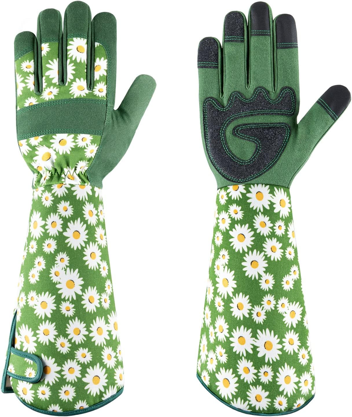 PHIRAH Gardening Gloves for Women Rose Pruning Thorn Proof Breathable Touchscreen Garden Gloves ...