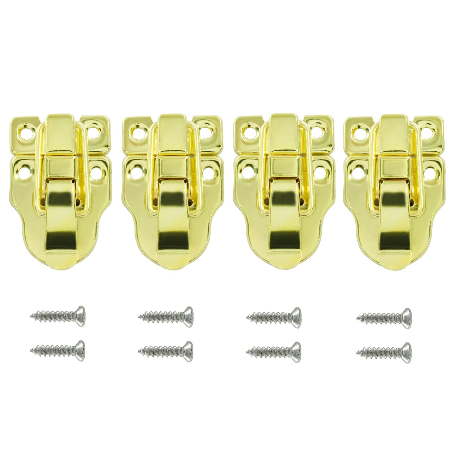 PHITUODA 4Pack Retro Gold Box Toggle Latch Antique Duckbilled Hasp ...