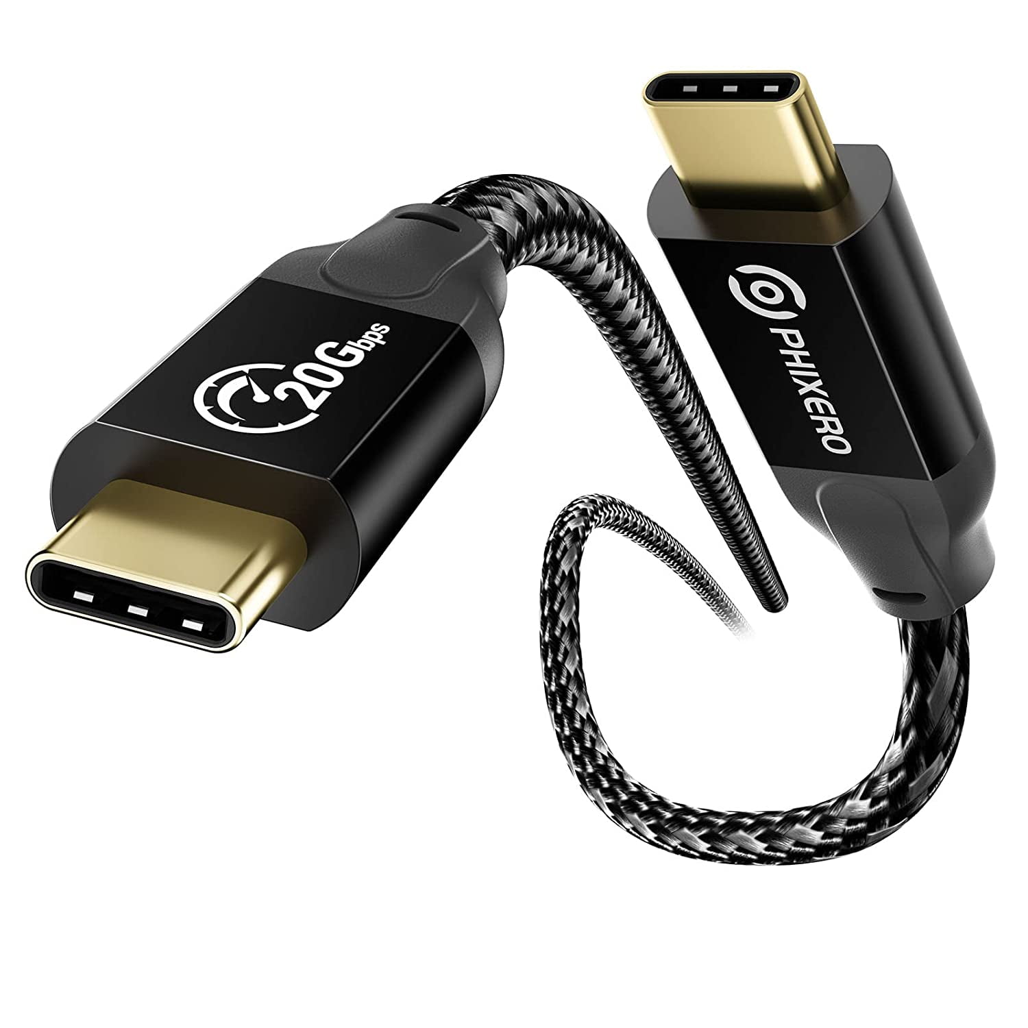 PHIXERO USB C to USB C Cable 100W [USB C 3.2 Gen 2x2, 20Gbps, 3.3ft ... PHIXERO USB C to USB C Cable 100W [USB C 3.2 Gen 2x2, 20Gbps, 3.3ft ...