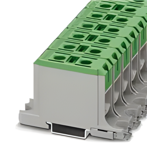 PHOENIX CONTACT 1086468, DIN Rail Terminal Blocks UBAL 50 GN Term Block ...