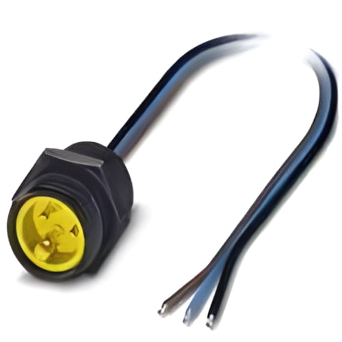 PHOENIX CONTACT 1417764, Flush-type connector, Str 7/8"-16UNF M 3pos to ...