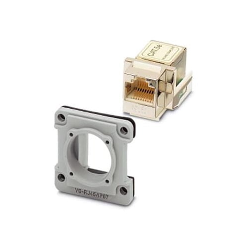 PHOENIX CONTACT 1689488, RJ45 Panel Mounting Frame for Square Panel ...