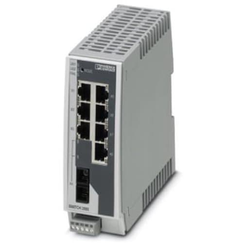 PHOENIX CONTACT 2702329, Ethernet Switch, Managed, 8 Port 10/100Mbps ...
