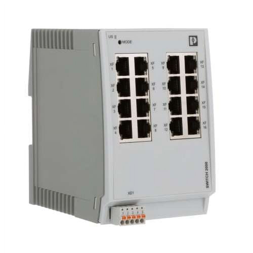 PHOENIX CONTACT 2702903, Ethernet Switch;Industrial;managed; 2000 16 RJ45 ports 10/100 Mbps, FL ...